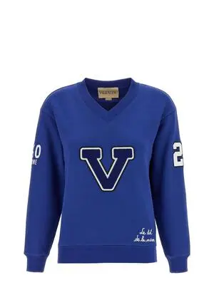 Valentino Garavani Chat De La Maison Sweatshirt - Blue