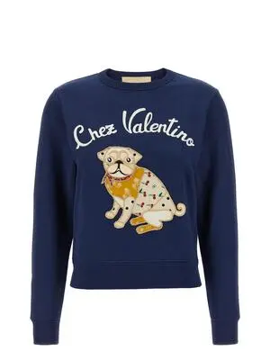 Valentino Garavani Chez Sweatshirt - Blue