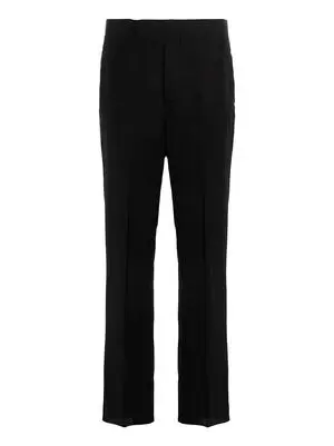 SAPIO Jacquard Cupro Trousers - Black