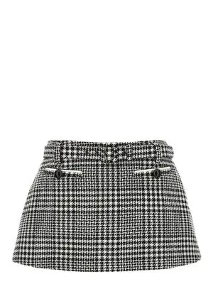 SELF-PORTRAIT SELF PORTRAIT Bouclé Wool Skort