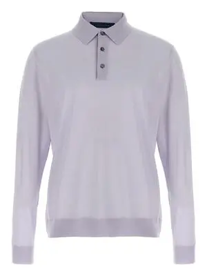 Kiton 'ciro' Polo Shirt Light Blue