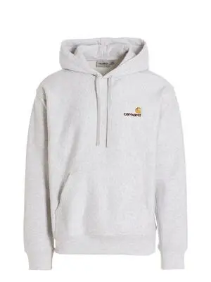 Carhartt Work In Progress American Script Cotton Blend Hooded Sweatshirt - Gray