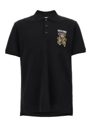 Moschino Teddy Bear' Polo Shirt - Black