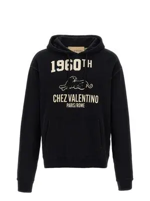 Valentino Garavani Printed Hoodie - Black