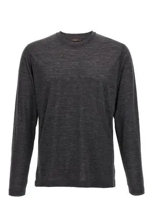 ZANONE Light Wool T-shirt - Gray