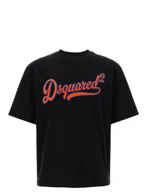 Dsquared2 Sponge Patch' T-shirt - Black