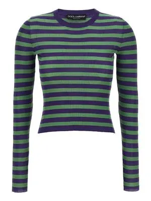 Dolce & Gabbana DOLCE & GABBANA Striped Viscose Sweater Multi