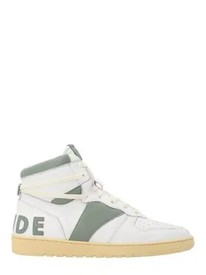 Rhude Rhecess Hi Leather Sneakers - Green