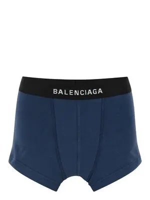Balenciaga Cut Off Brief Miniskirt - Blue