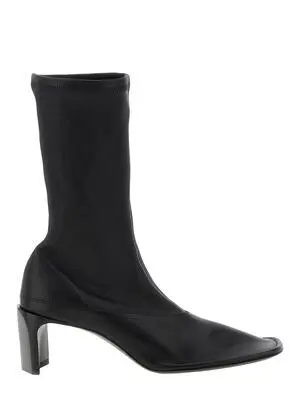 JIL SANDER Nappa Leather Ankle Boots - Black