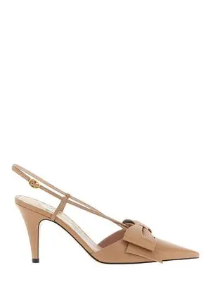 VALENTINO VALENTINO GARAVANI Bowow Kidskin Slingbacks