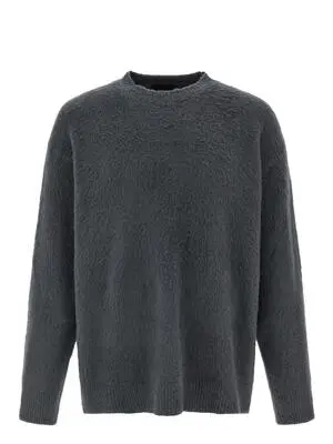 ROBERTO COLLINA ROBERTO COLLINA Shearling Cotton Sweater Gray