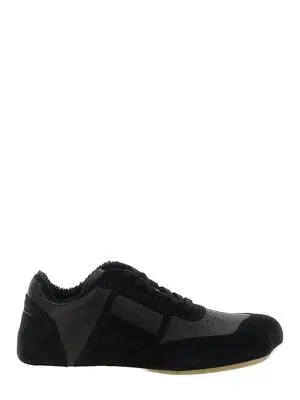 MAISON MARGIELA Anatomic Leather And Suede Sneakers - Black