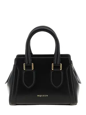 Alexander McQueen Birdee Leather Handbag - Black
