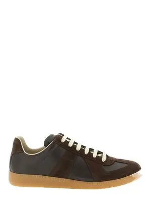 MAISON MARGIELA MAISON MARGIELA Replica Leather Sneakers Brown
