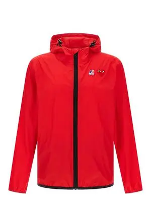 Play Comme Des Garcon X K-way Hooded Jacket - Red