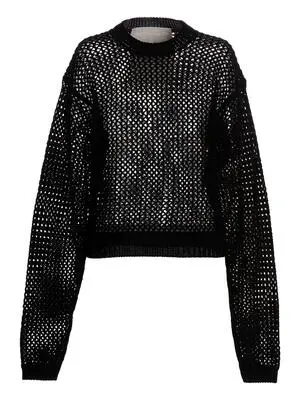 RAMAEL Bio Cable Sweater - Black