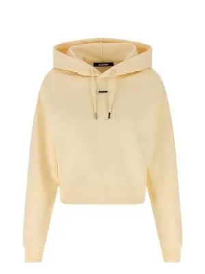 Jacquemus Le Hoodie Gros-grain Hoodie - Beige