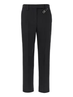 Prada Brooch Pants - Gray