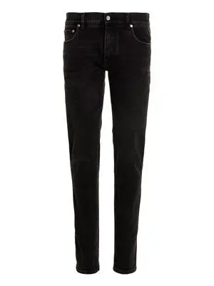 Dolce & Gabbana Stretch Cotton Denim Skinny Jeans - Black