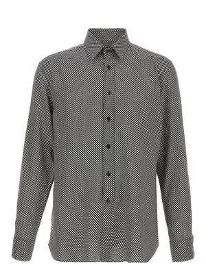 TOM FORD Polka Dot Shirt - White/black