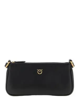 Pinko 'half Moon' Mini Crossbody Bag Black