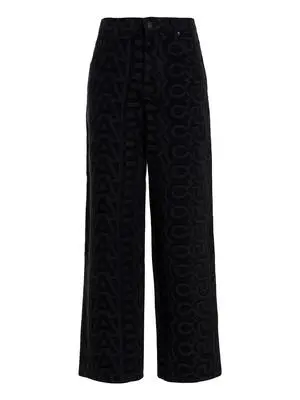 Marc Jacobs Monogram Denim Jeans - Black