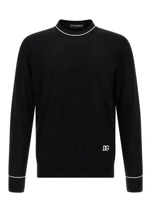 Dolce & Gabbana Logo Embroidery Sweater - Black