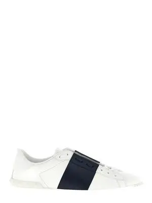 Valentino Garavani Open Leather Sneakers - Blue