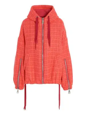 Khrisjoy KHRISJOY Chris Windbreaker Tweed Jacket Fuchsia
