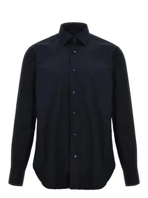 BARBA NAPOLI Poplin Shirt - Blue