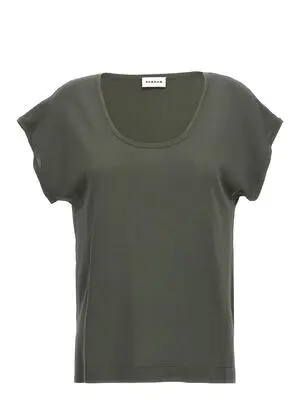 P.a.r.o.s.h Roux Viscose Blend T-shirt - Green