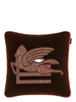Etro Pegaso Cushion - Brown
