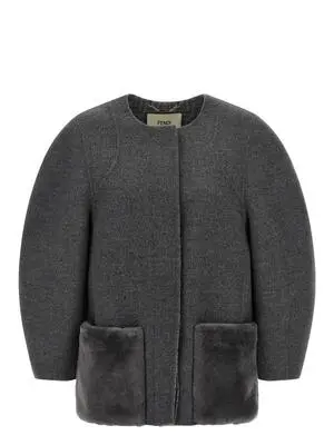 Fendi FENDI Cocoon Blouson Gray