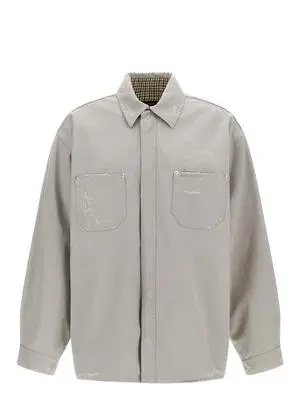 Balenciaga Workwear' Overshirt - Gray