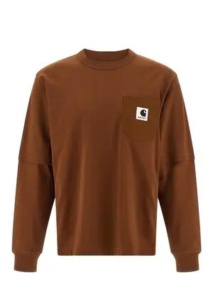 SACAI SACAI Capsule X Carhartt Wip Cotton T-Shirt