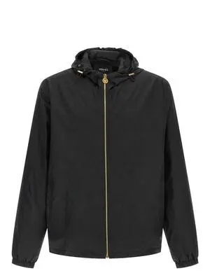 Versace Barocco Jacquard Windbreaker - Black