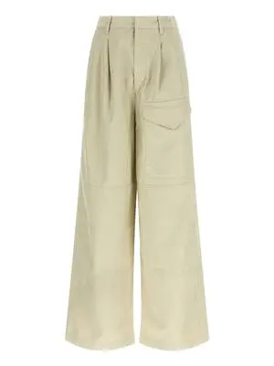 Auralee Satin Bag Cargo Pants - Beige