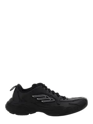 Balenciaga BALENCIAGA Monday Leather And Polyester Sneakers Black