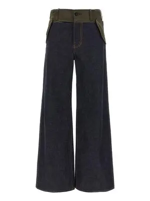 Sacai Denim Pants' Jeans - Blue