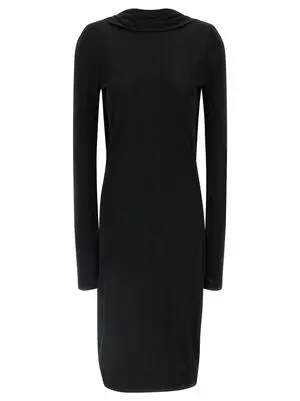 TOTEME Cocoon Cape Midi Dress - Black