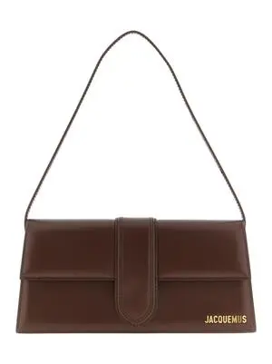 Jacquemus Jacquemus Le Bambino Long Leather Shoulder Bag Brown