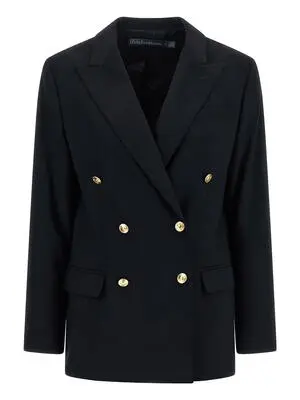 POLO RALPH LAUREN POLO RALPH LAUREN Double-Breasted Wool Crêpe Blazer