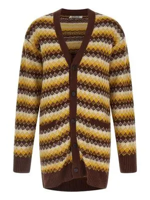 Auralee Jacquard Cardigan - Multi