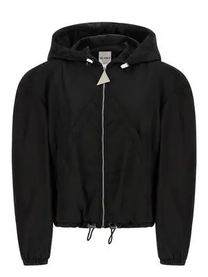 Attico Maxi Hood Bomber Jacket - Black