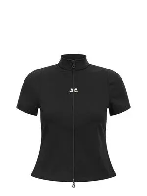 COURREGES Interlock Zipped Top - Black