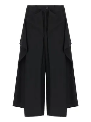 Issey Miyake Uni-form Wool Trousers - Black