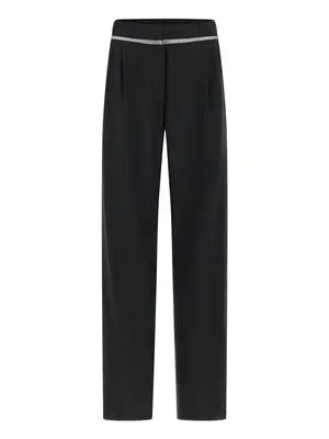 NENSI DOJAKA Anouk Virgin Wool Blend Trousers - Black