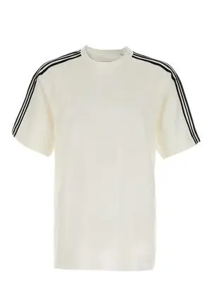 Y3 Short Sleeve Tee 3-stripes - White/black