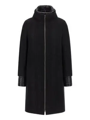 HERNO HERNO Lamé Thread And Wool Coat